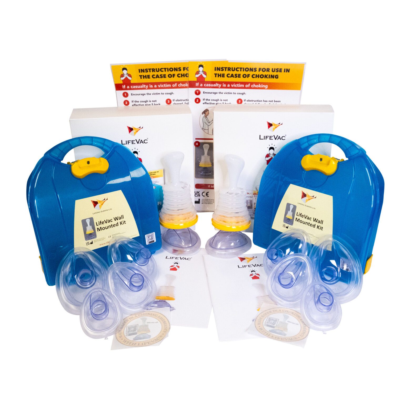 LifeVac Anti-Choking Bundle - 2 Wall Mounted Kits - LifeVac Europe Ltd